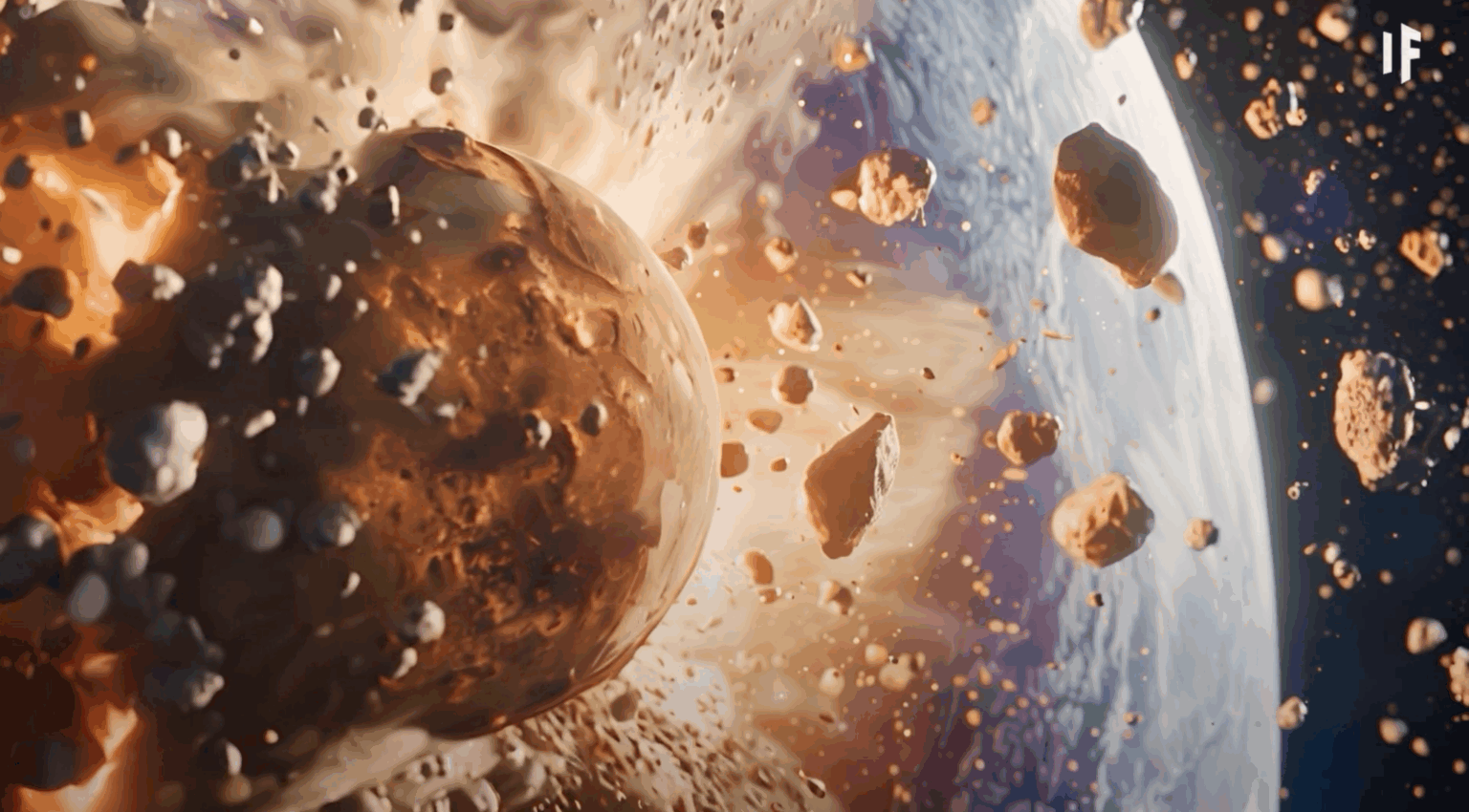 6 Stages of Earth’s Destruction If Mars Collided With Our Planet | What ...
